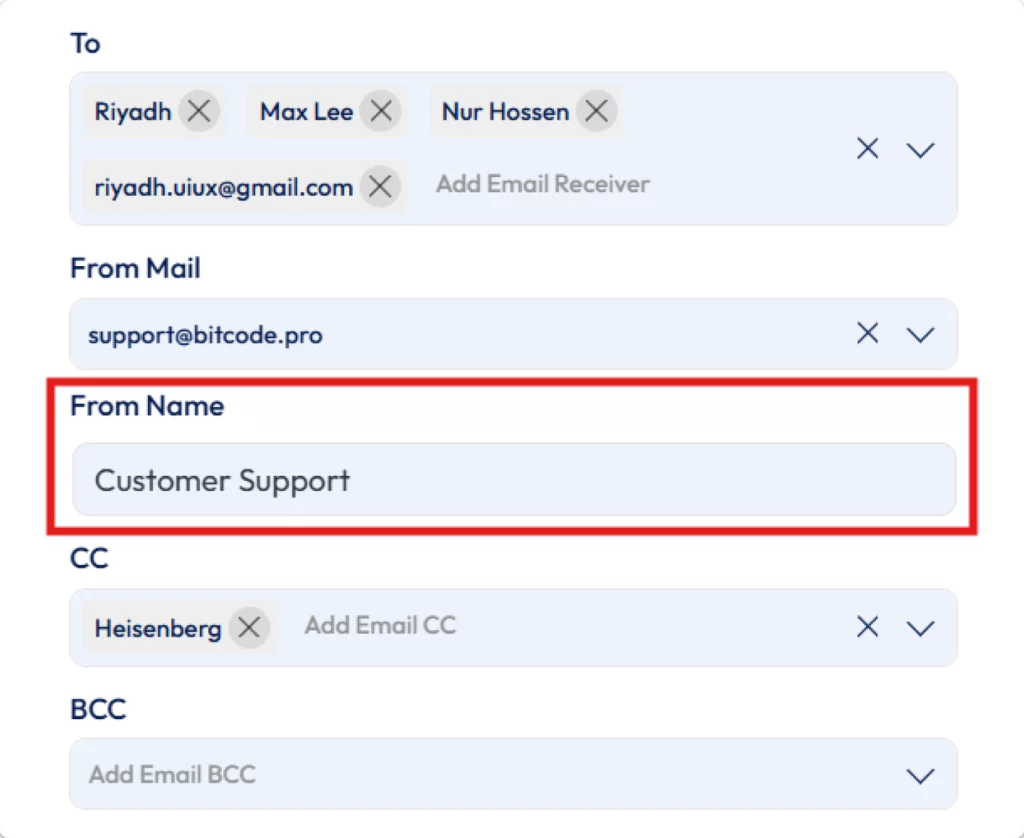 Send Form Submission Notifications To Multiple Recipients - Bit Apps